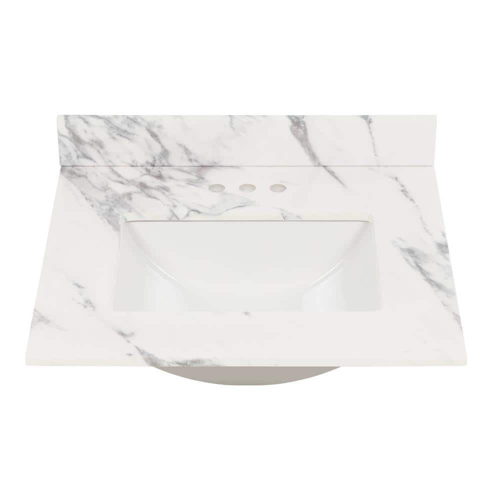 Home Decorators Collection 25 in. W x 22 in. D Engineered Stone ...