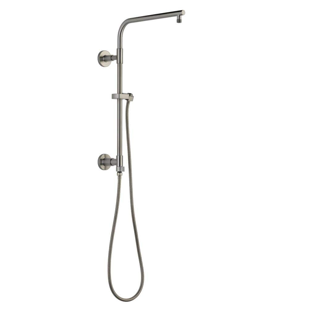 Delta Emerge Round Contemporary 18 in. Column Shower Bar in Lumicoat ...