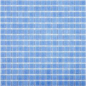 Apollo Tile Dune Glossy Maximum Blue 12 in. x 12 in. Glass Mosaic Wall ...