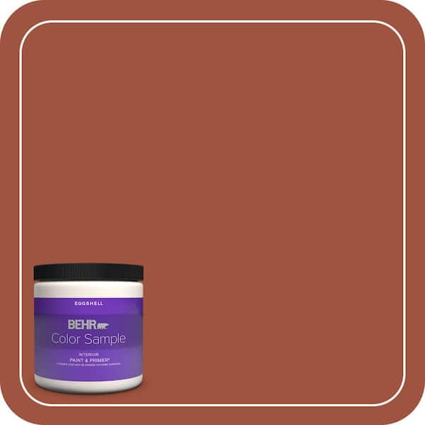 BEHR PREMIUM PLUS 8 oz. #MQ1-25 Kalahari Sunset Eggshell Enamel ...