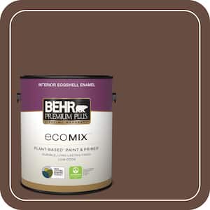 BEHR PREMIUM PLUS 1 gal. #770B-7 Chocolate Sparkle Flat EcoMix Plant-Based Interior Paint ...