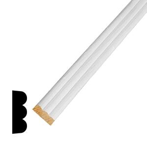 Alexandria Moulding 1/2 in. D x 1/2 in. W x 96 in. L Pine Wood Finger ...