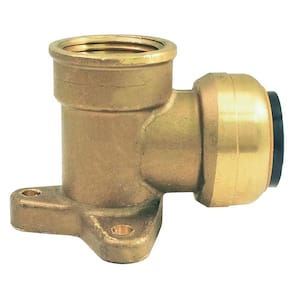 Tectite 3/8 in. Brass Push-To-Connect 90-Degree Elbow Fitting FSBE38 - The Home Depot
