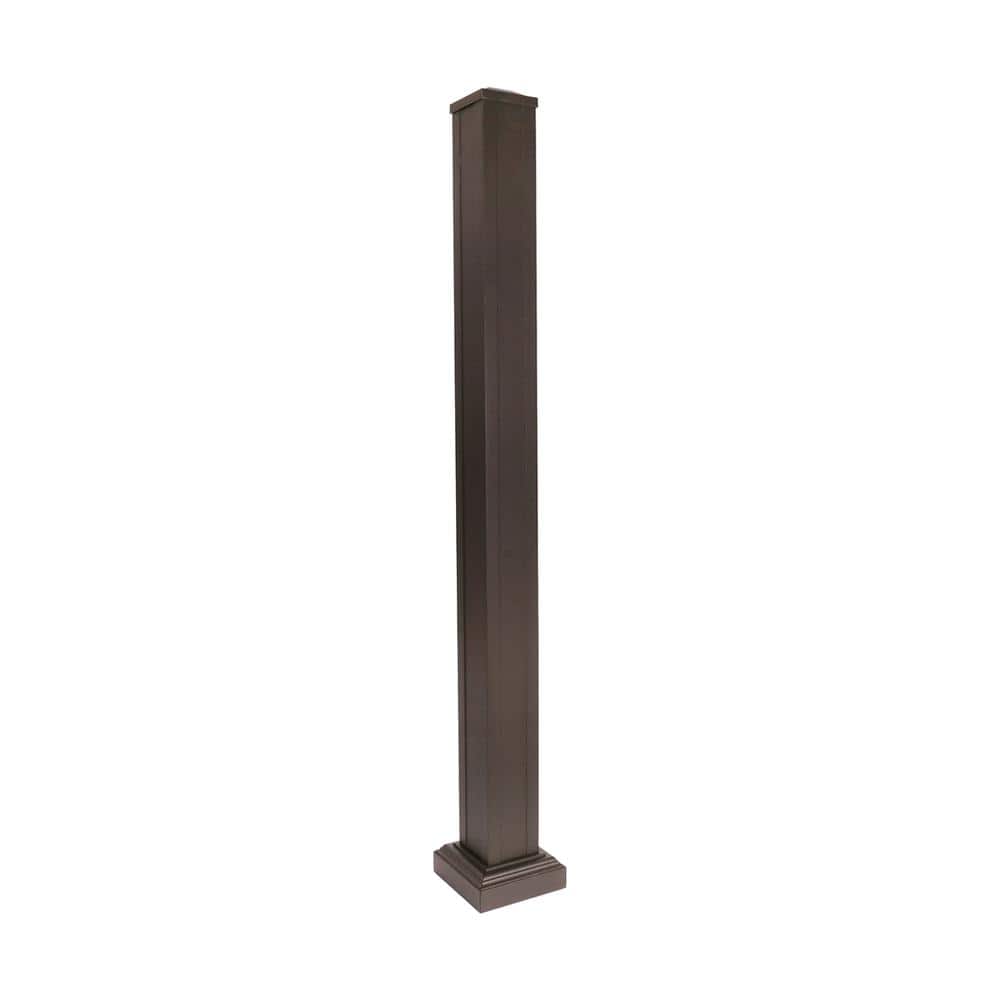 NewTechWood Allure 3 in. x 3 in. x 36 in. Bronze Aluminum Deck Post Kit ...