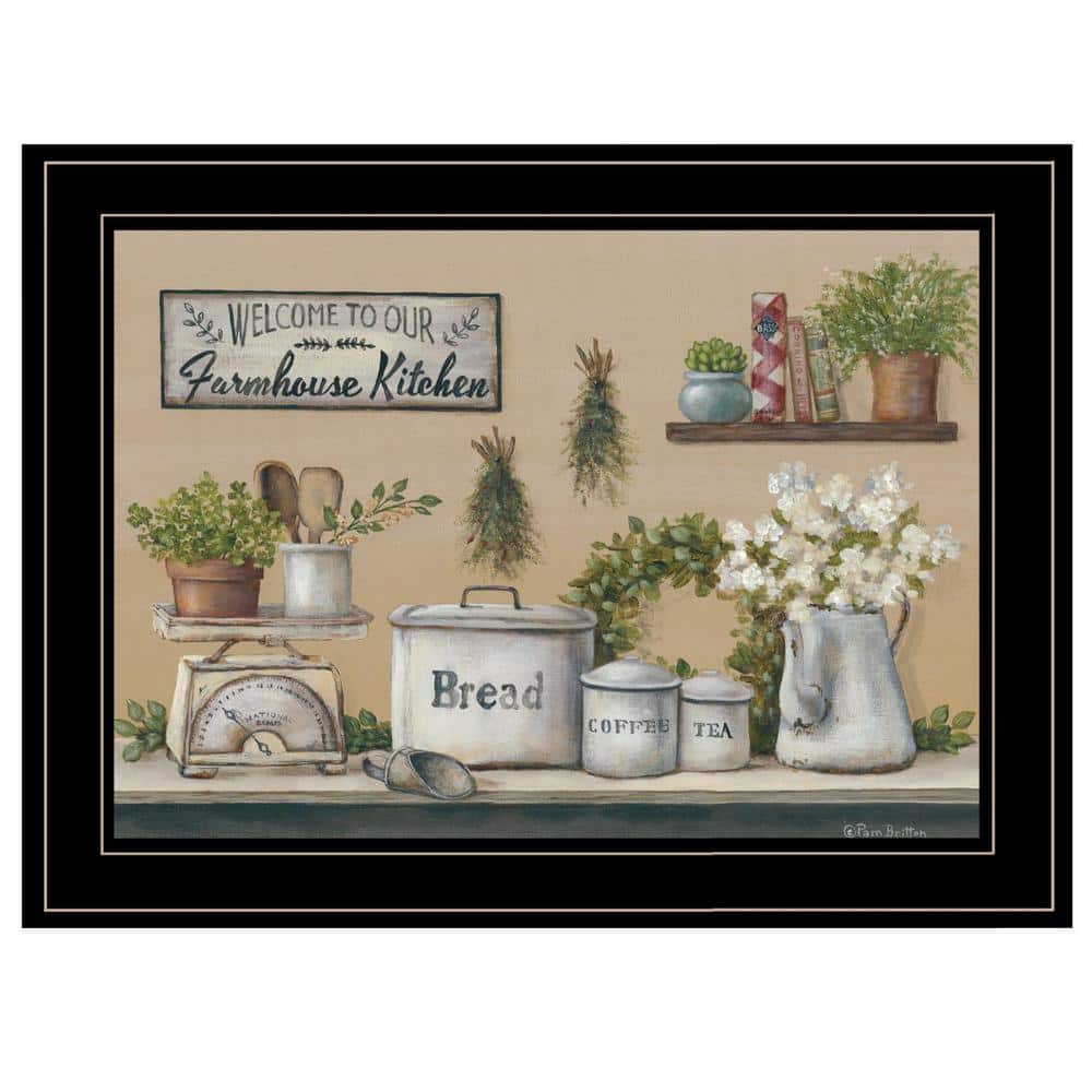 HomeRoots Charlie Garden Farmhouse Kitchen Framed Art 1-Piece Framed ...