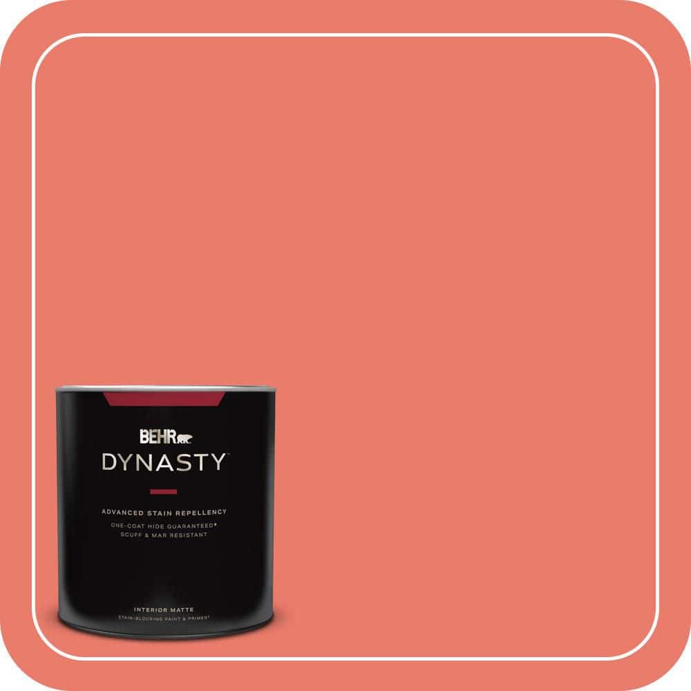 BEHR DYNASTY 1 qt. #180B-5 Cool Lava Matte Interior Stain-Blocking ...