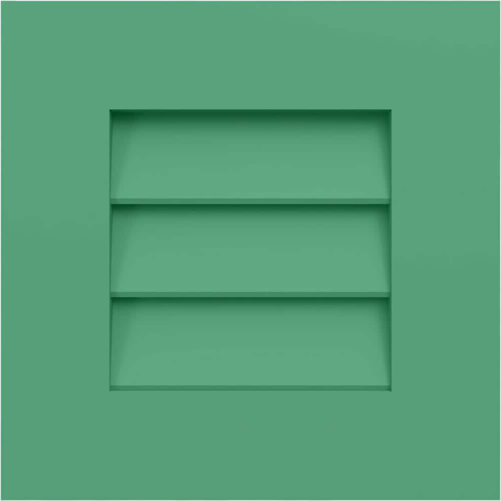 Ekena Millwork 12 in. W x 12 in. H True Fit PVC Louver Shutters Sample ...