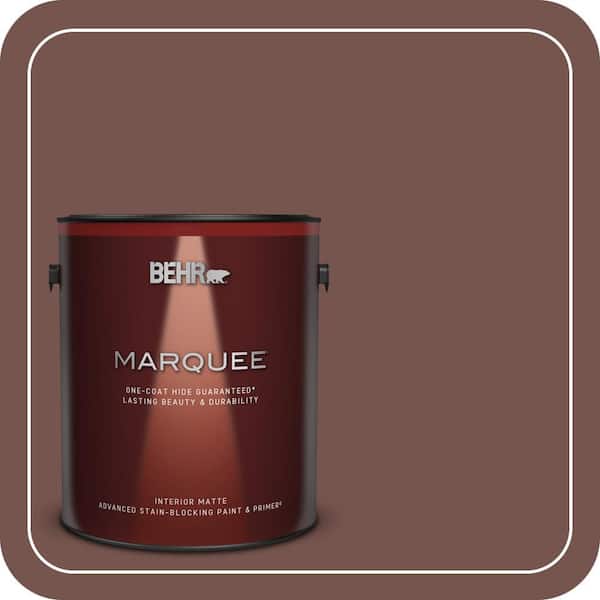 BEHR MARQUEE 1 gal. #PPU2-20 Oxblood Matte Interior Paint & Primer ...