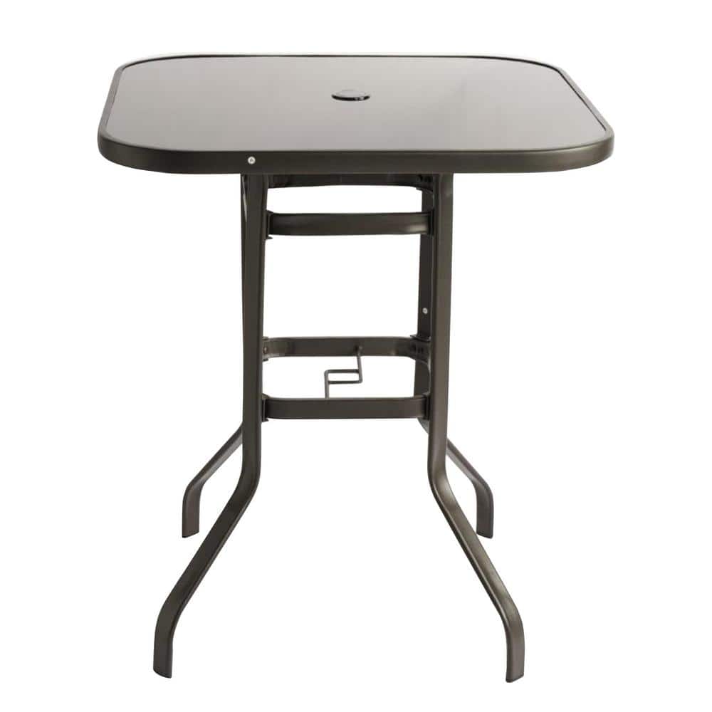 cenadinz Black Metal Outdoor Bistro Table H-D0102HAH2JY - The Home Depot