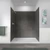 CRAFT + MAIN Jetcoat 32 in. x 60 in. x 78 in. Shower Kit in Slate with ...
