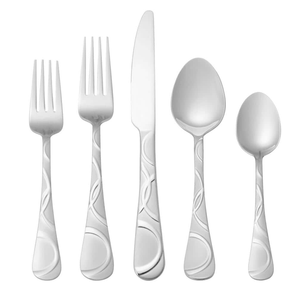 Pfaltzgraff Garland Frost 20-pc Flatware Set, Service for 4, Stainless ...