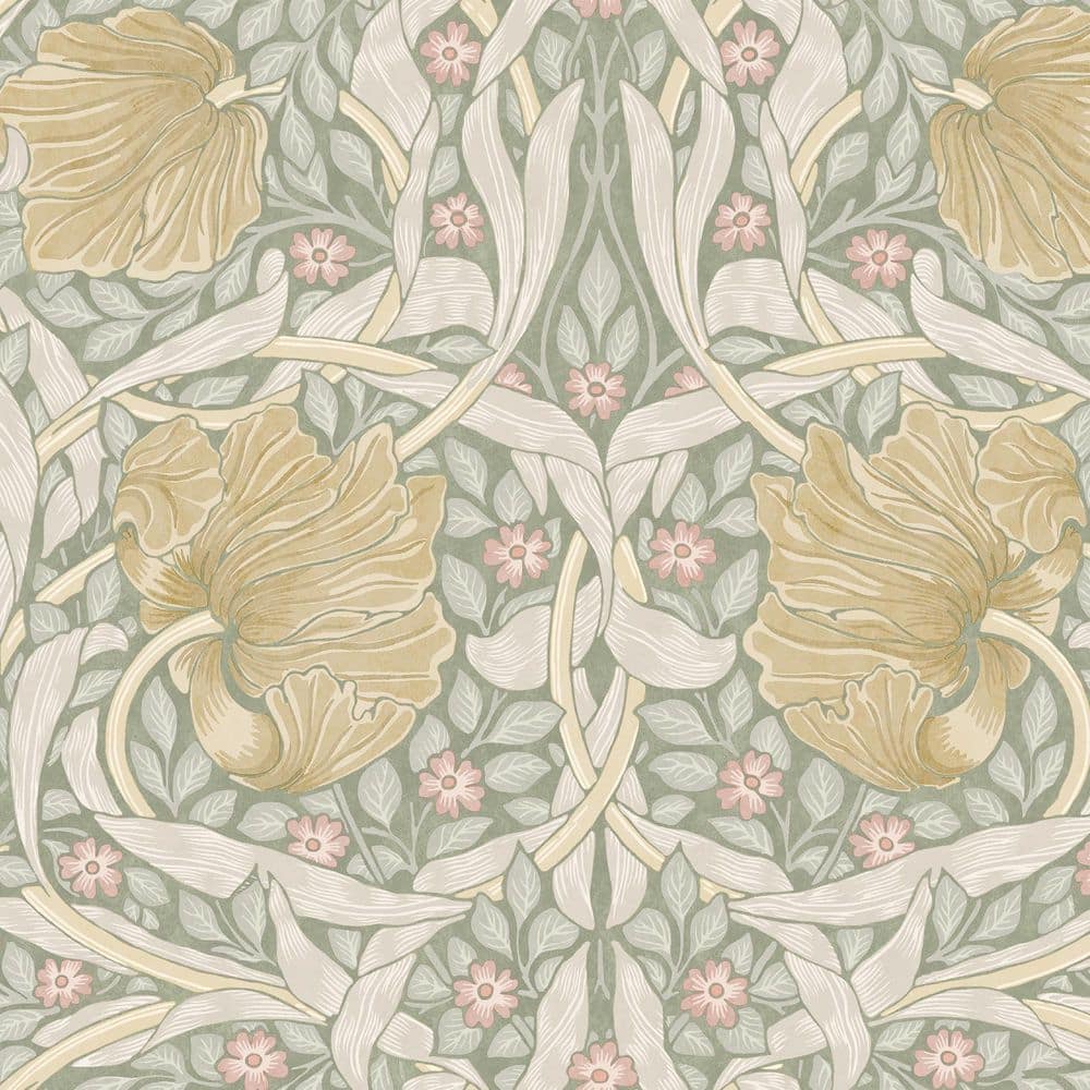 Graham & Brown William Morris at Home Pimpernel Spring Breeze Wallpaper ...