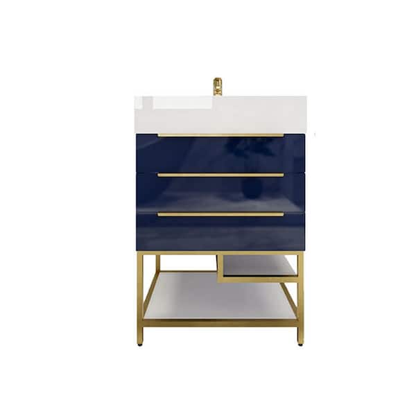 BV Better Vanity Bethany 24 in. W x 20 in. D x 36 in. H Single Sink ...