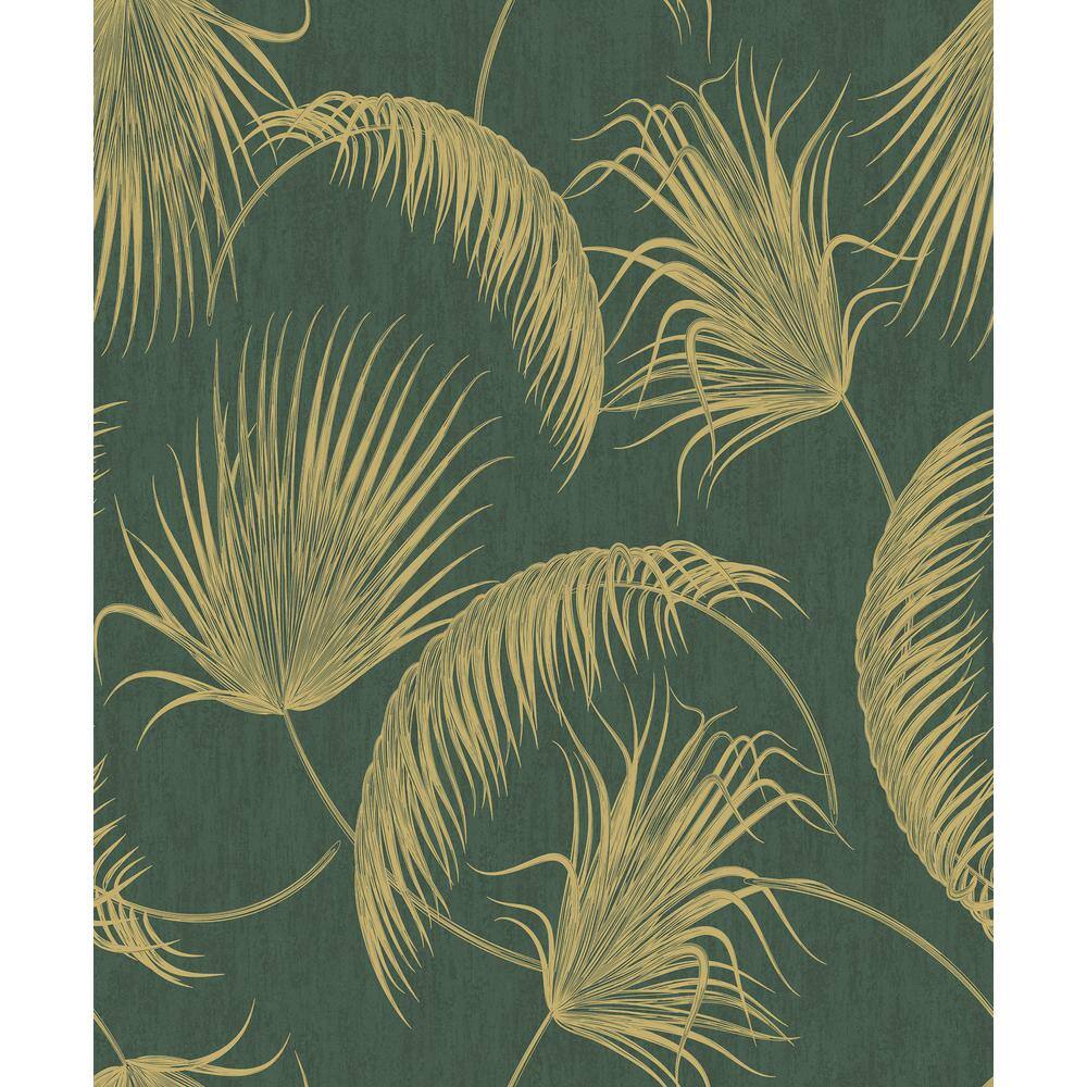 SK Filson Oasis Leaves Paper Strippable Roll (Covers 54 sq. ft ...