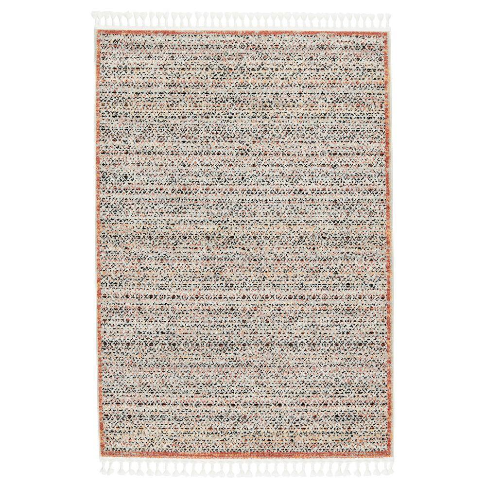 VIBE BY JAIPUR LIVING Sazon Orange/Black 8 ft. x 10 ft. Trellis ...