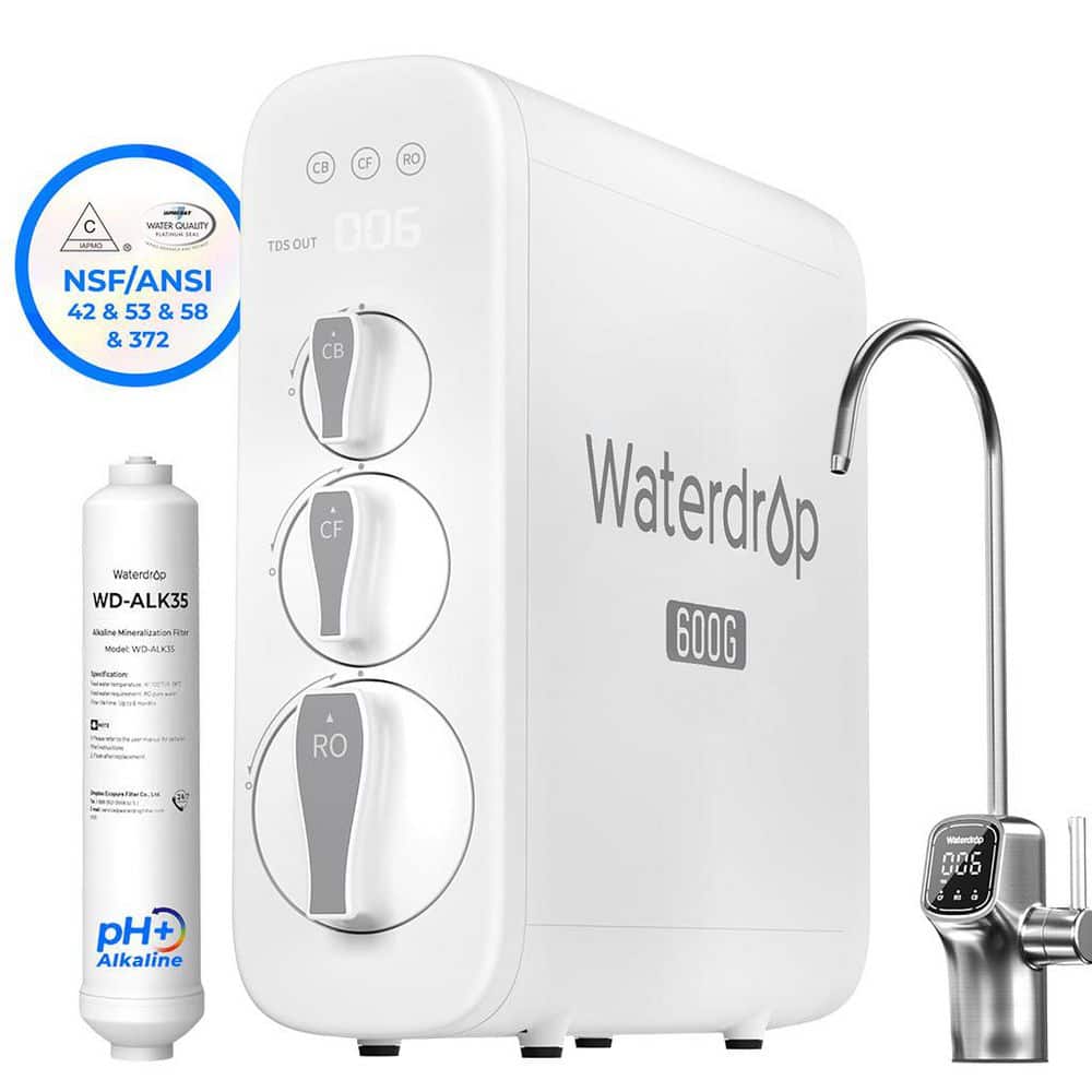 Reviews for Waterdrop G3P600 Under Sink RO System 8 Stage Tankless, NSF ...