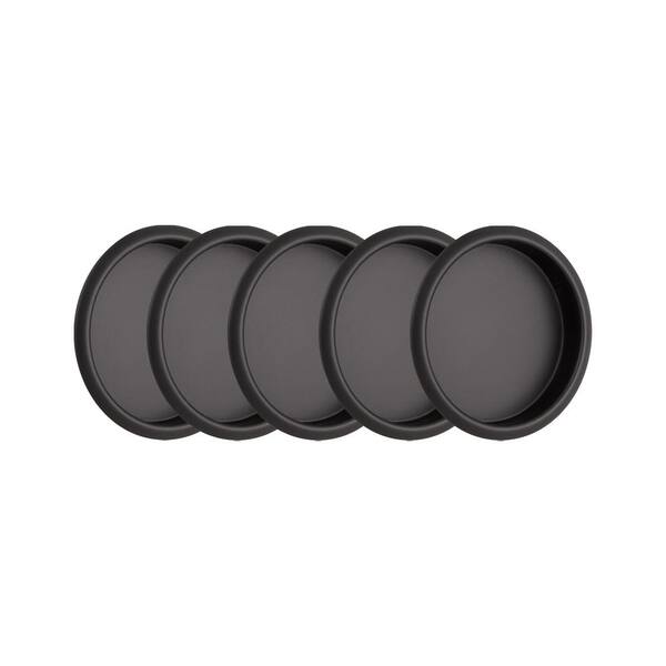 Design House 2-1/8 in. Matte Black Closet Door Finger Pull (4-Pack ...