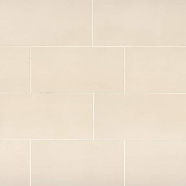 Bedrosians Sample-Sahara Rectangular 4 in. x 5 in. Matte White ...