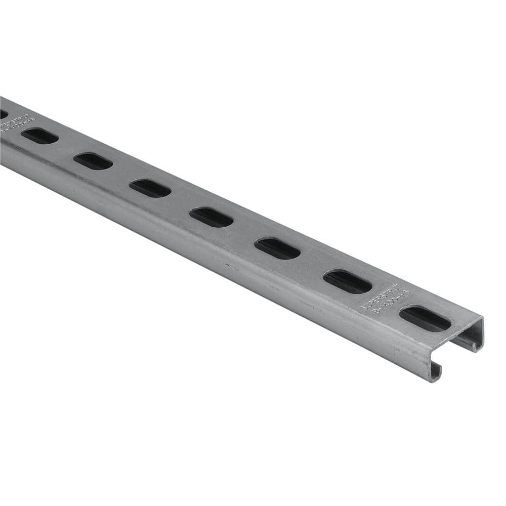 Superstrut 10 ft. 14-Gauge Half Slotted Metal Framing Strut Channel ...