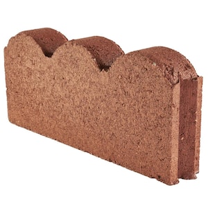 Oldcastle 16 in. x 2.75 in. x 5.5 in. Matt Log Tan Concrete Edger (180 ...