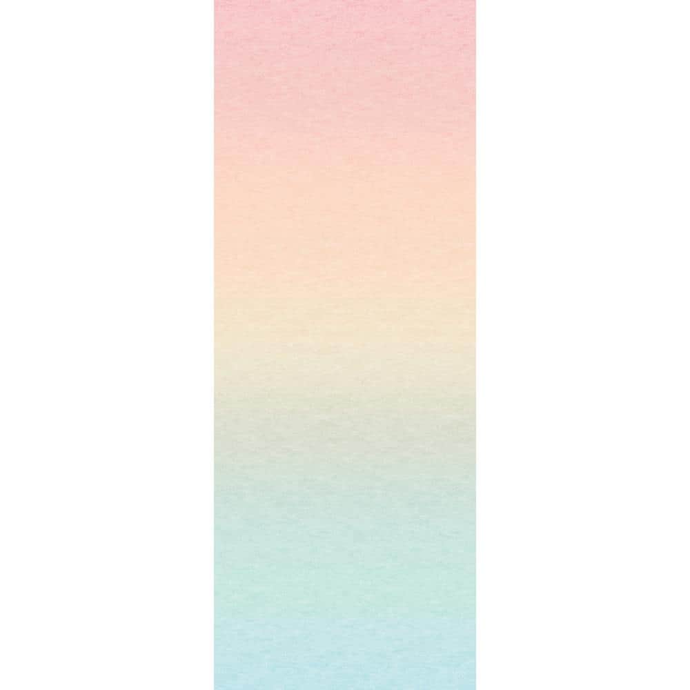 RoomMates Rainbow Multi-Colored Aura Ombre Abstract Peel and Stick Wall ...