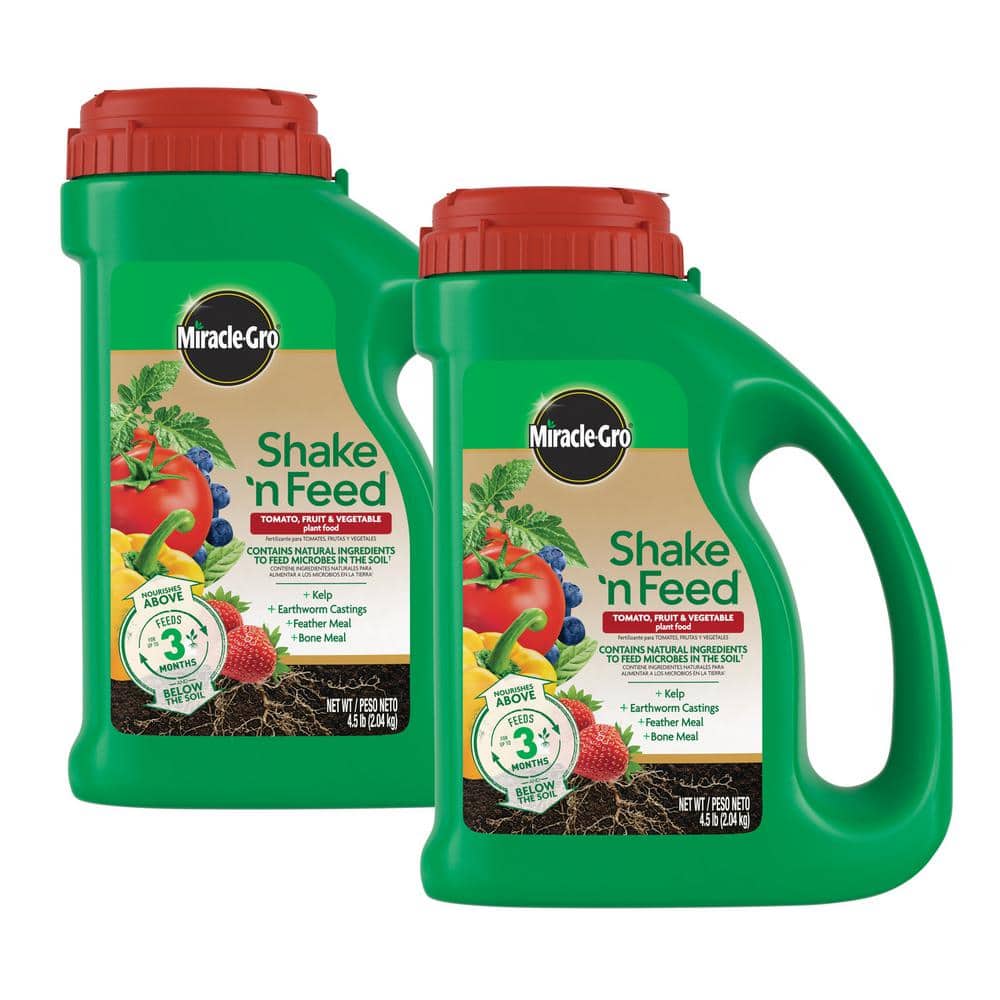 Miracle-Gro 4.5 lbs. Shake 'N Feed Tomato, Fruit and Vegetable Plant ...