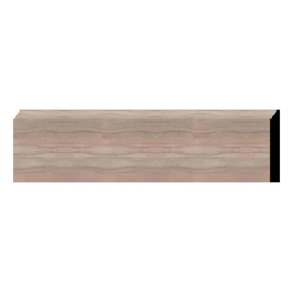 Ekena Millwork WM618 0.56 in. D x 5.25 in. W x 96 in. L Wood Walnut ...