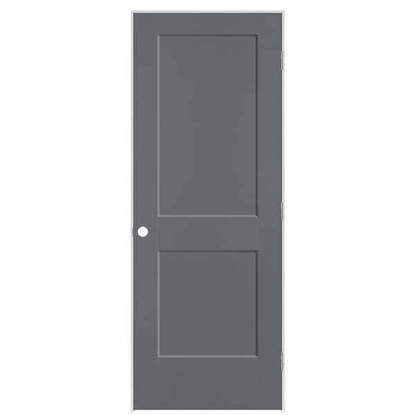 Masonite 30 in. x 80 in. 2-Panel Logan Left-Hand Solid Core Cordite ...