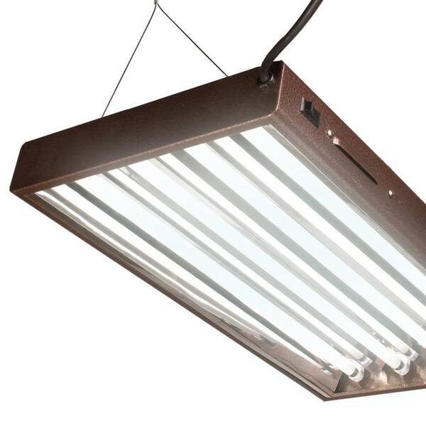 AGROBRITE T5 96-Watt 2 ft. 4-Tube Daisy Chainable Grow Light Fixture (2 ...