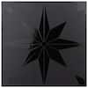 Merola Tile Stella Lustre Midnight 9-3/4 in. x 9-3/4 in. Porcelain Wall ...