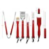 Royal Gourmet Red Outdoor Cooking Accessories Grilling Set with Wooden ...