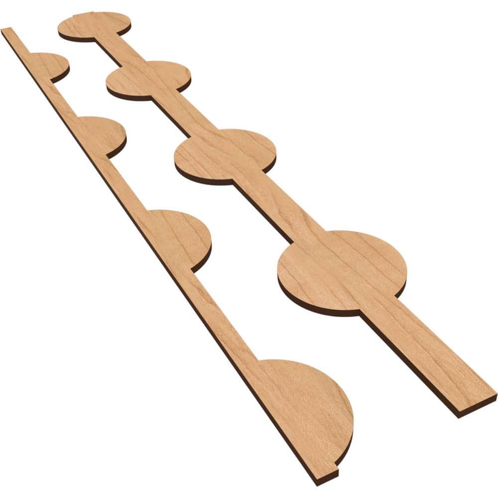 Ekena Millwork Bridgeport 47 in. H x 0.375 in. W Slatwall Panels in ...