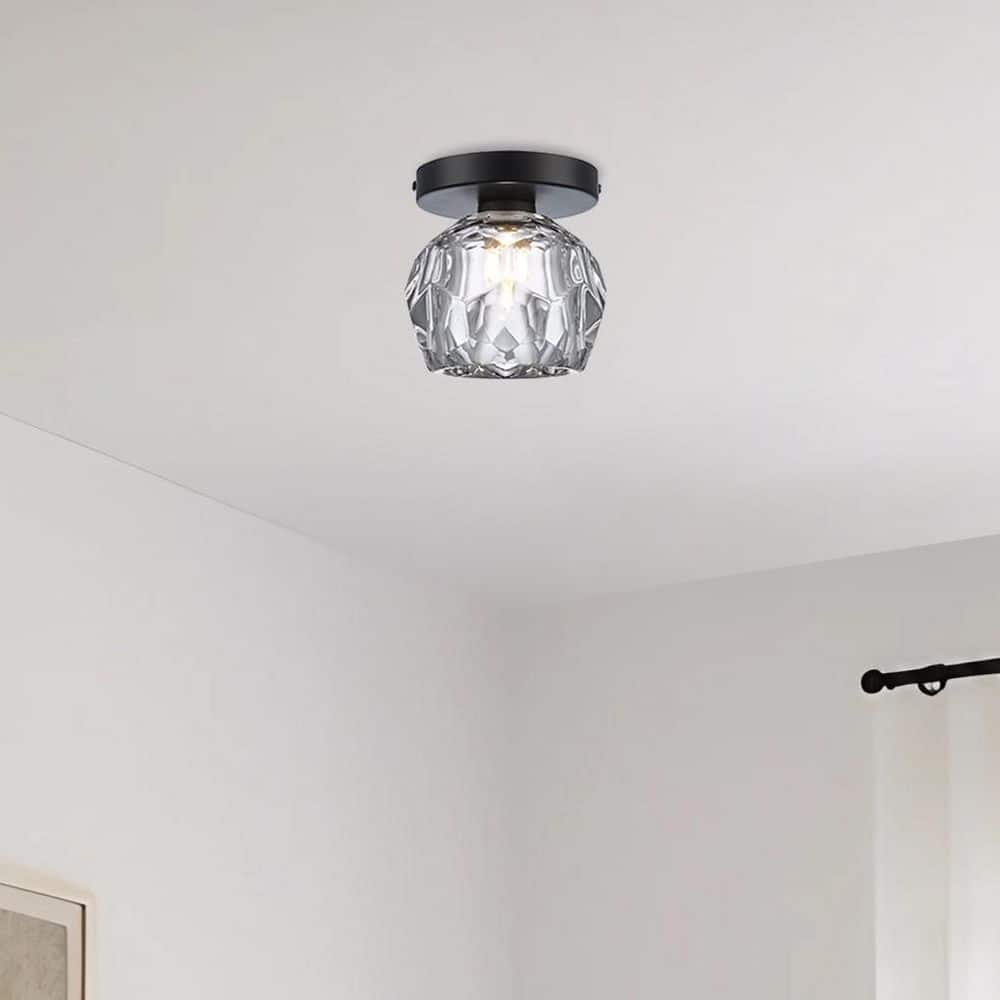 Reviews for Bel Air Lighting Sequoia 5 in. 1-Light Black Modern Semi ...