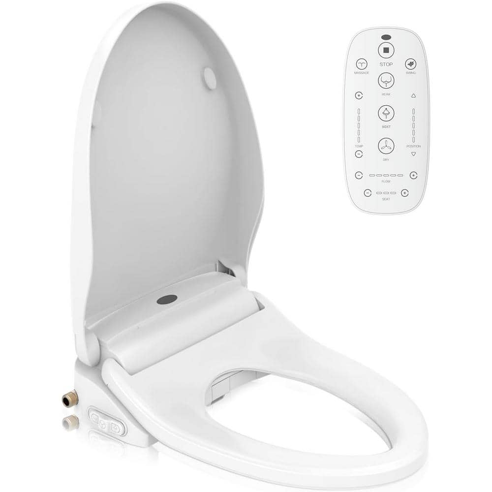 Relyblo Electric Bidet Seat for Elongated Toilets with Multiple Spray ...