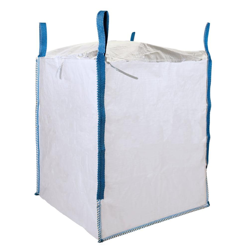 DURASACK 200 Gal. Heavy-Duty Trash Bag Builder's Bulk Bag White Outdoor ...