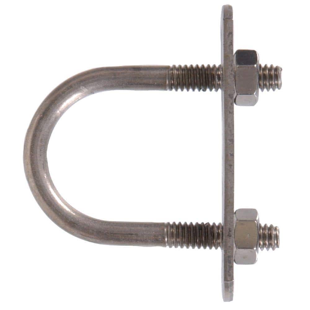 Hardware Essentials 5/16 in. x 3 in. x 1-3/4 in. Stainless Steel U-Bolt ...