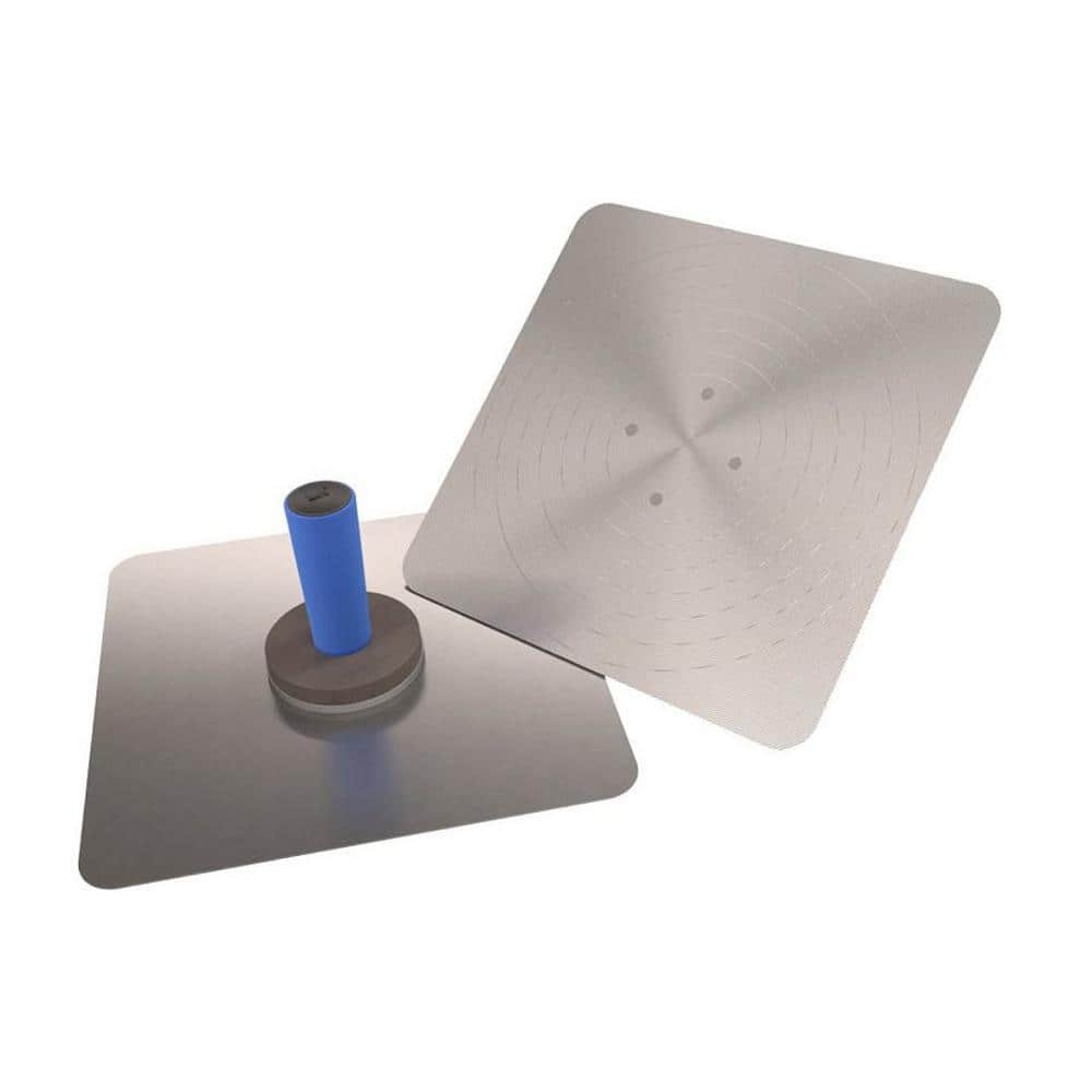 Bon Tool 14 in. x 14 in. Aluminum Hawk with Comfort Grip Handle 13-392 ...