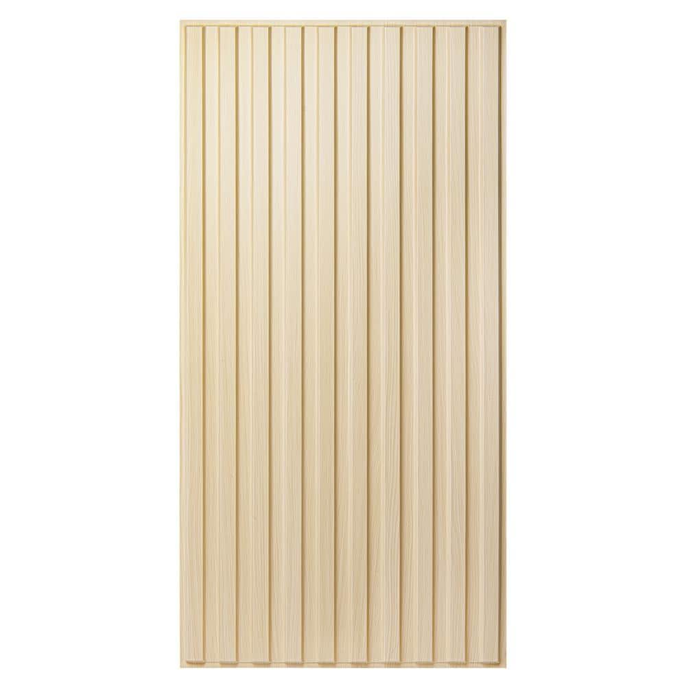 Art3dwallpanels Slat Design Oak 2 ft. x 4 ft. Decorative PVC Drop ...