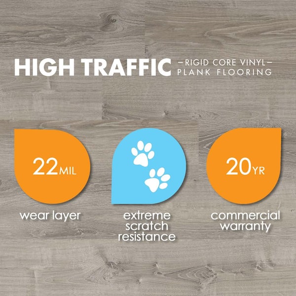 Lifeproof Overlook Slate 22 MIL x 11.9 in. W x 23.8 in. L Click Lock ...