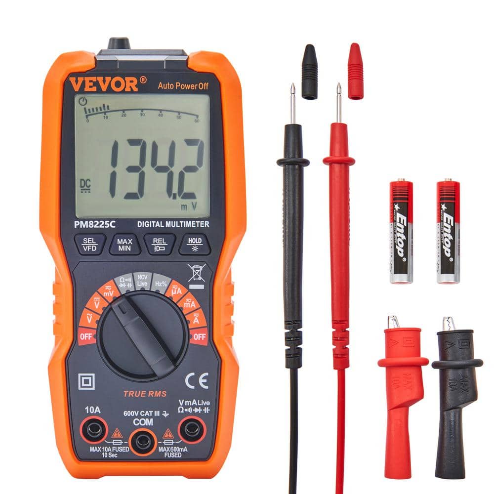 VEVOR DC AC 4000 Counts Digital Multimeter Tester Voltmeter NCV Ohm ...