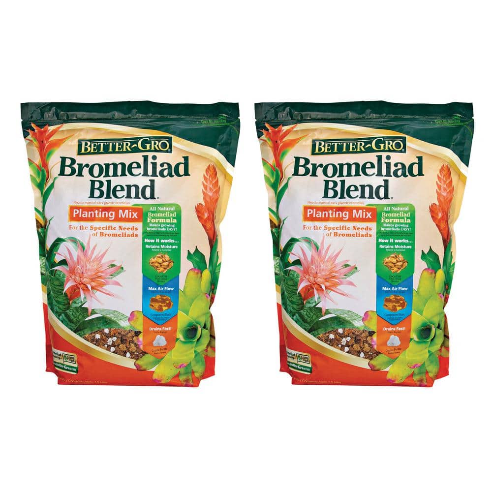 Better-Gro 8 qt. Bromeliad Blend Potting Mix Twin Pack 50081 - The Home ...