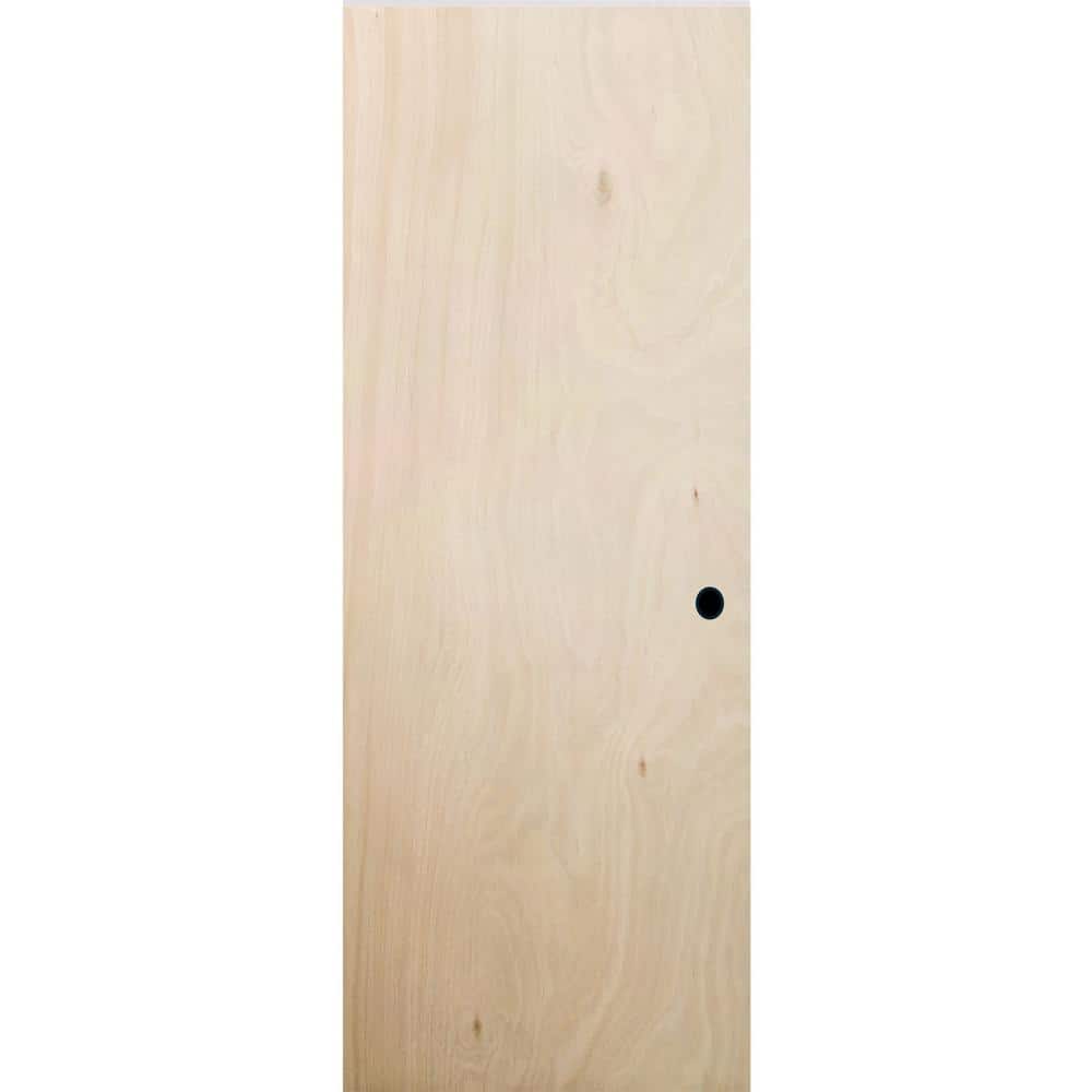 Steves & Sons 28 in. x 80 in. Universal Handing Flush Hard Wood Single ...