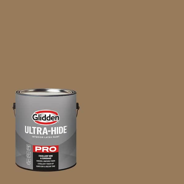 Glidden Ultra-Hide 1 Gal. PPG1084-6 Cocoa Pecan Satin Interior Paint ...