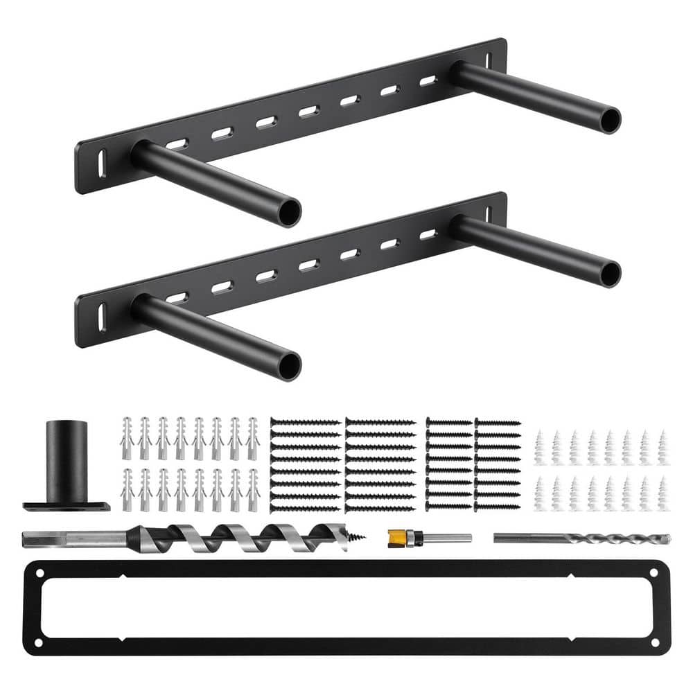 VEVOR Floating Shelf Brackets 2 Pcs, 150 lbs. Weight Capacity 16 x 6.2 ...