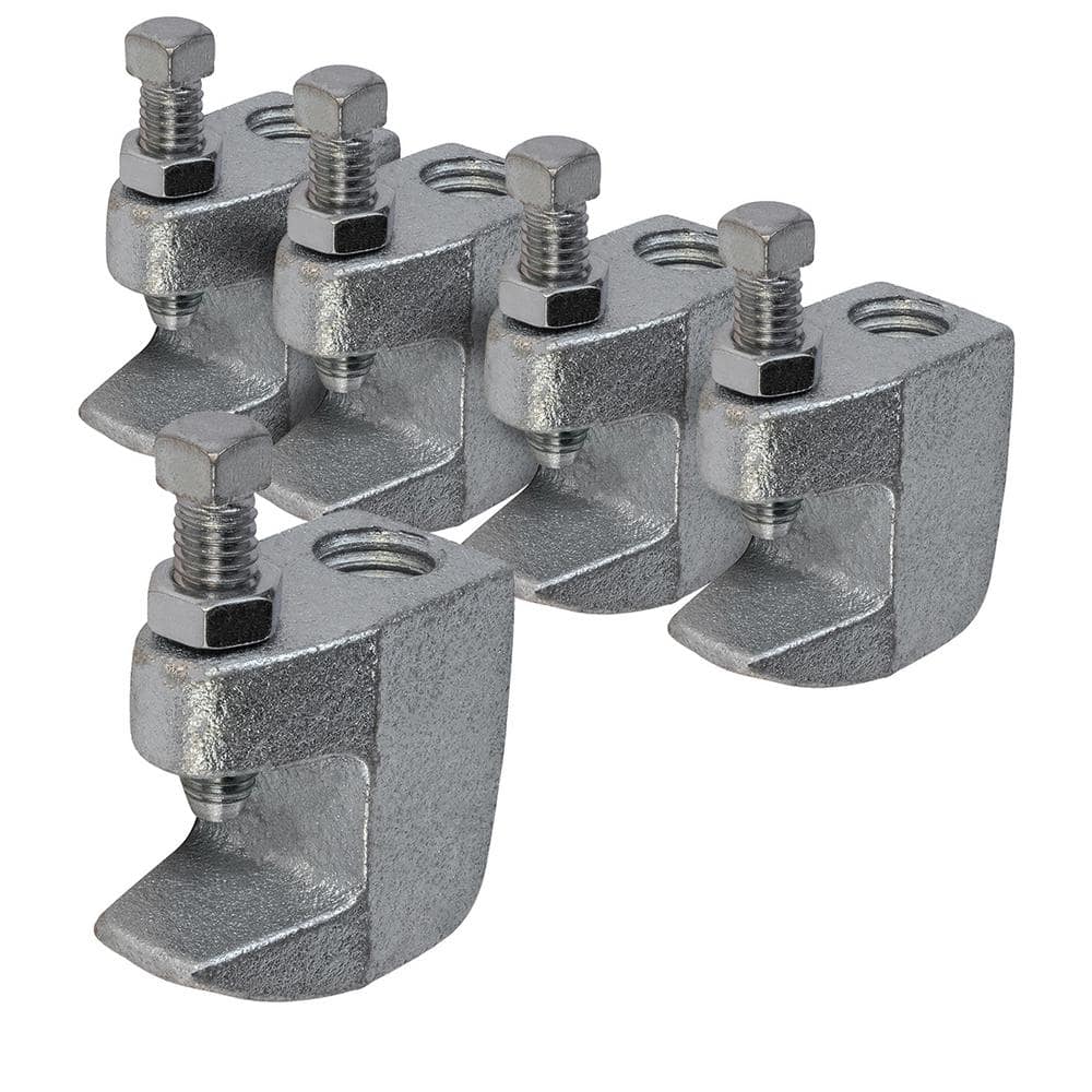 PLUMBFLEX Junior Beam Clamp for 5/8 in. Threaded Rod in Electro ...