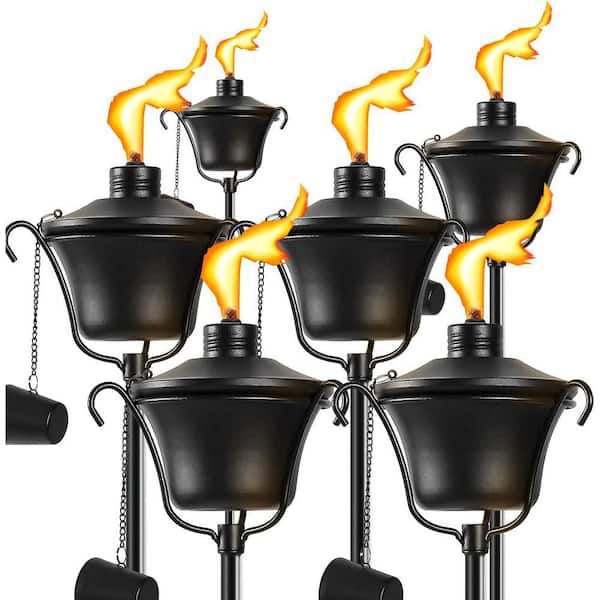 Outdoor Decorative Torch (Set of 6) YNLIN162 - The Home Depot