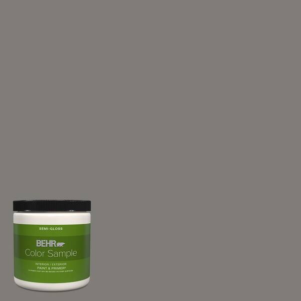 BEHR PREMIUM PLUS 8 oz. #PPU24-21 Greyhound Semi-Gloss Interior ...