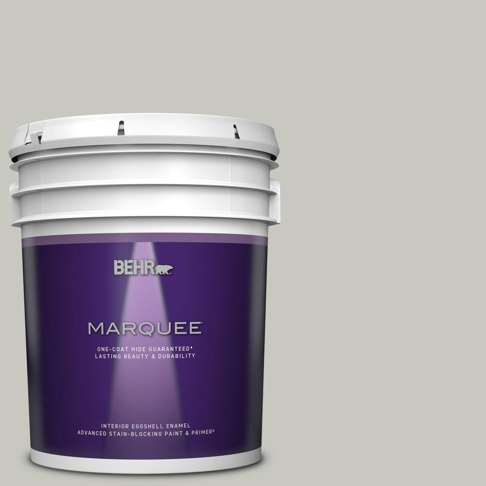 BEHR MARQUEE 5 gal. #N360-2 Silver Marlin Eggshell Enamel Interior ...