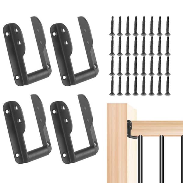 Afoxsos Steel Deck Railing Brackets Connectors Multi-Angle for 2x4 Wood ...