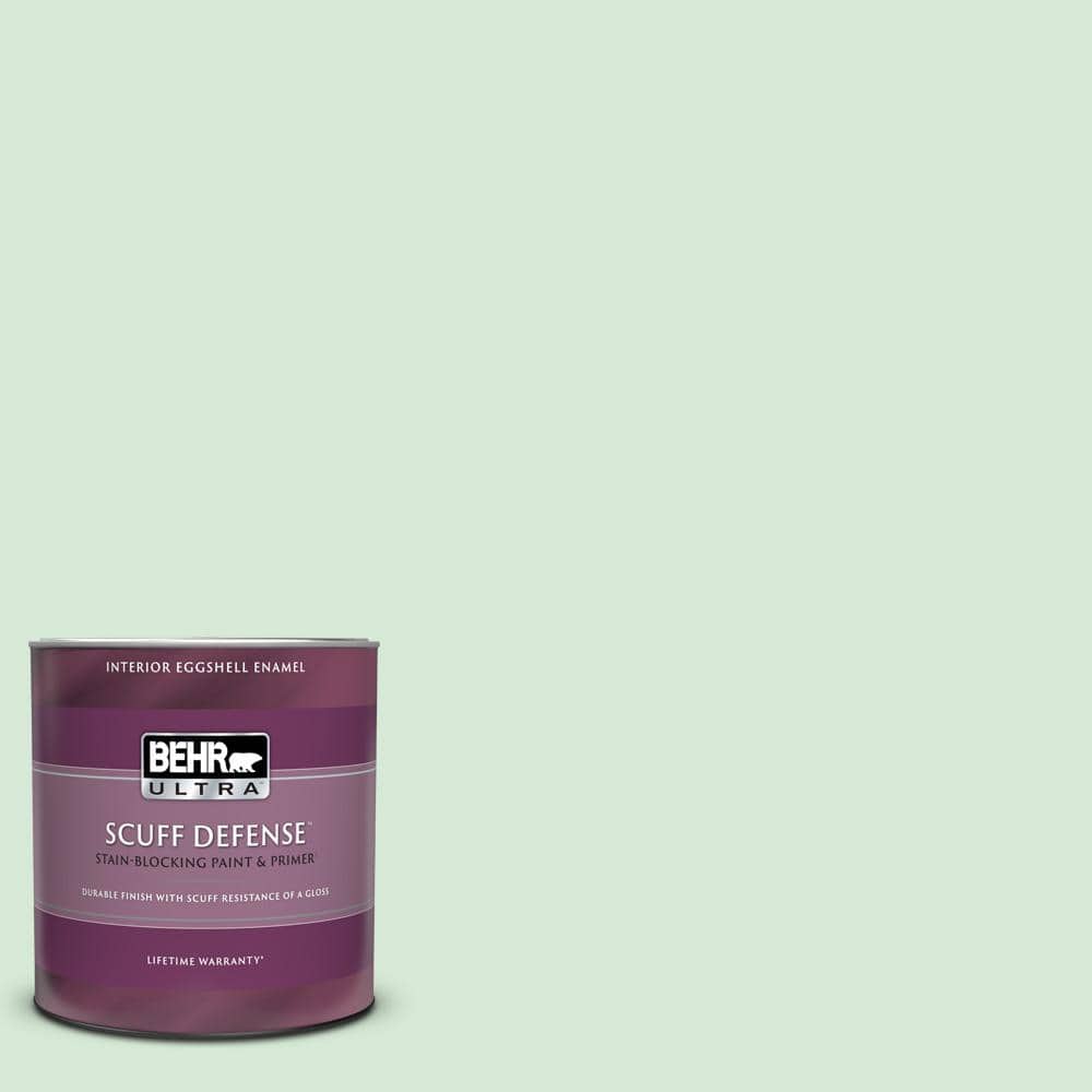BEHR ULTRA 1 qt. #M410-1 Jade Mist Extra Durable Eggshell Enamel ...